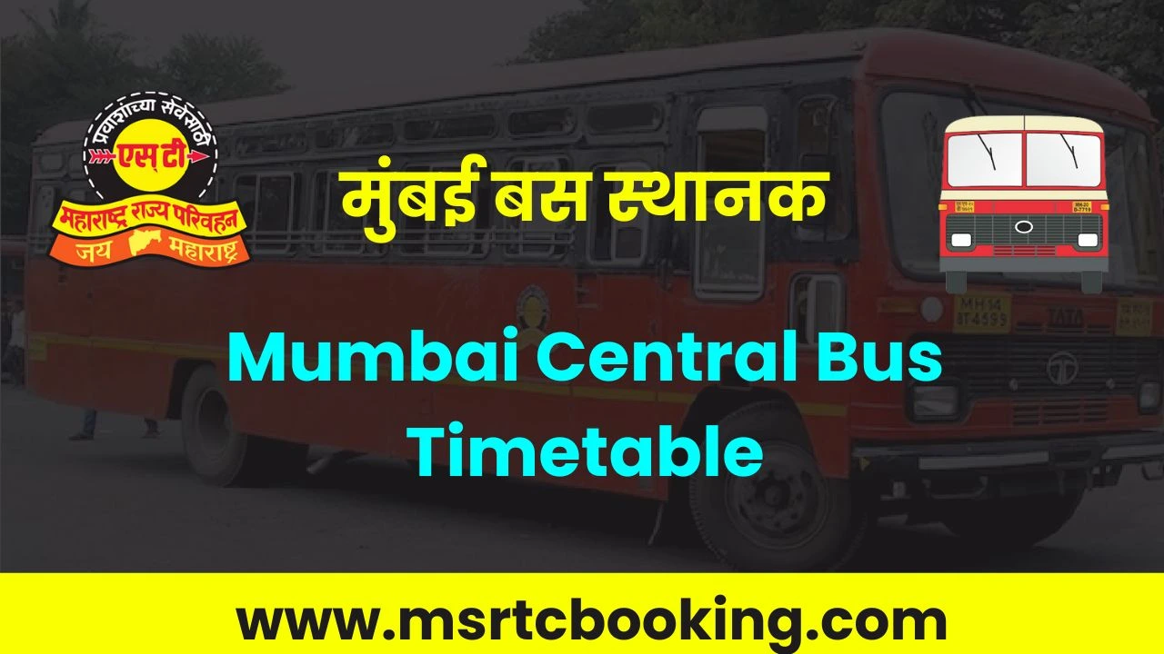 Mumbai Bus Timetable Ticket Price Msrtc Bus Timetable